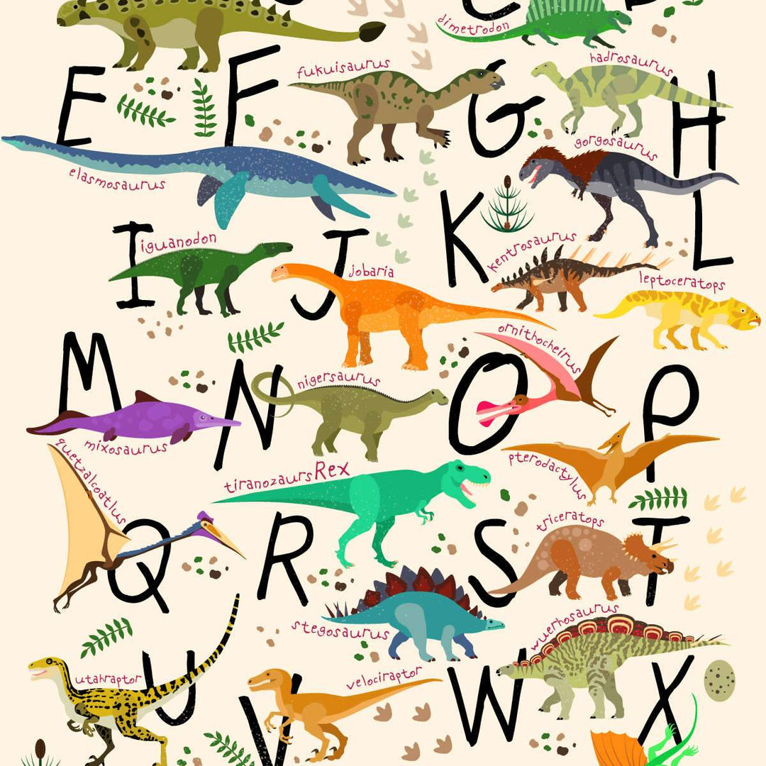 Wacky Cartoon Alphabet Wall art | Elephant Stock