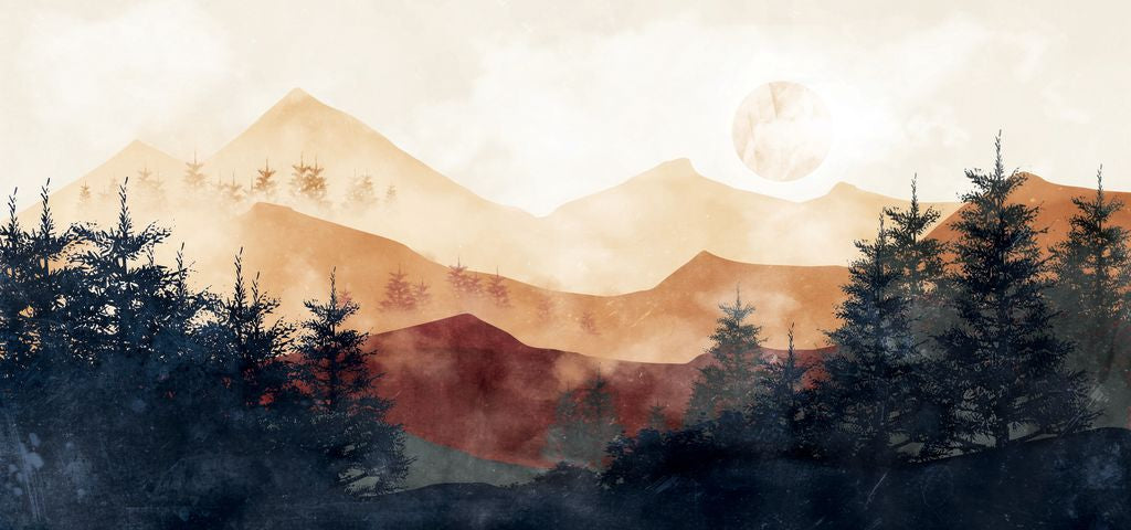 abstract landscape painting Wall Art | Prints, Framed Prints And Multi ...