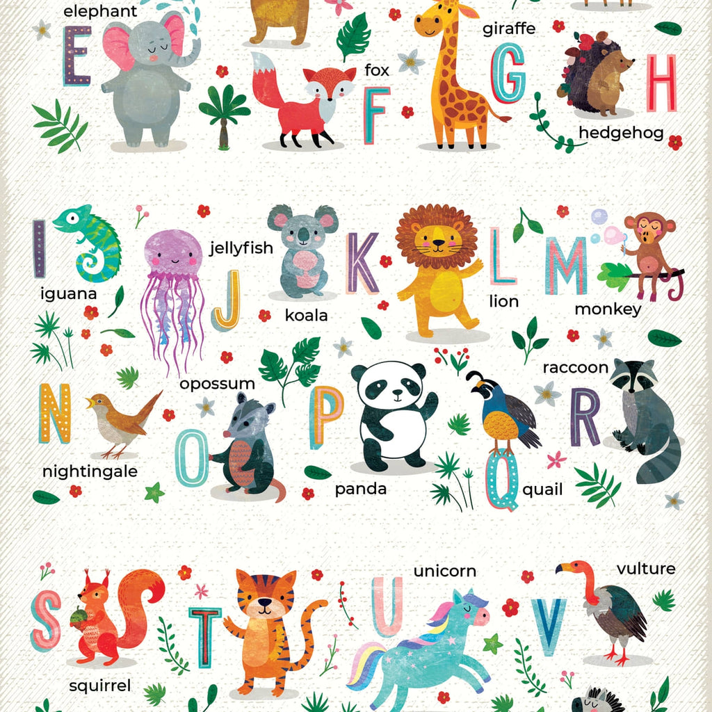Animal Alphabet Wall Art | Prints, Framed Prints And Multi Panel Art