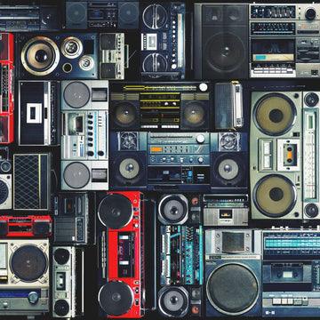 Boombox Stack Wall art | Elephant Stock