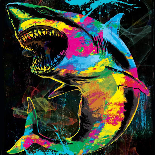 Mischievous Shark Wall art by Patrick LaMontagne | Elephant Stock
