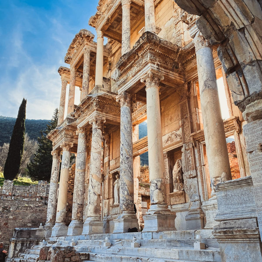 Celsus Library Facade Wall art | Elephant Stock