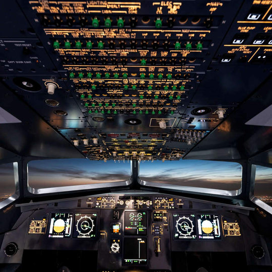 Vintage Airplane Cockpit Wall art | Elephant Stock