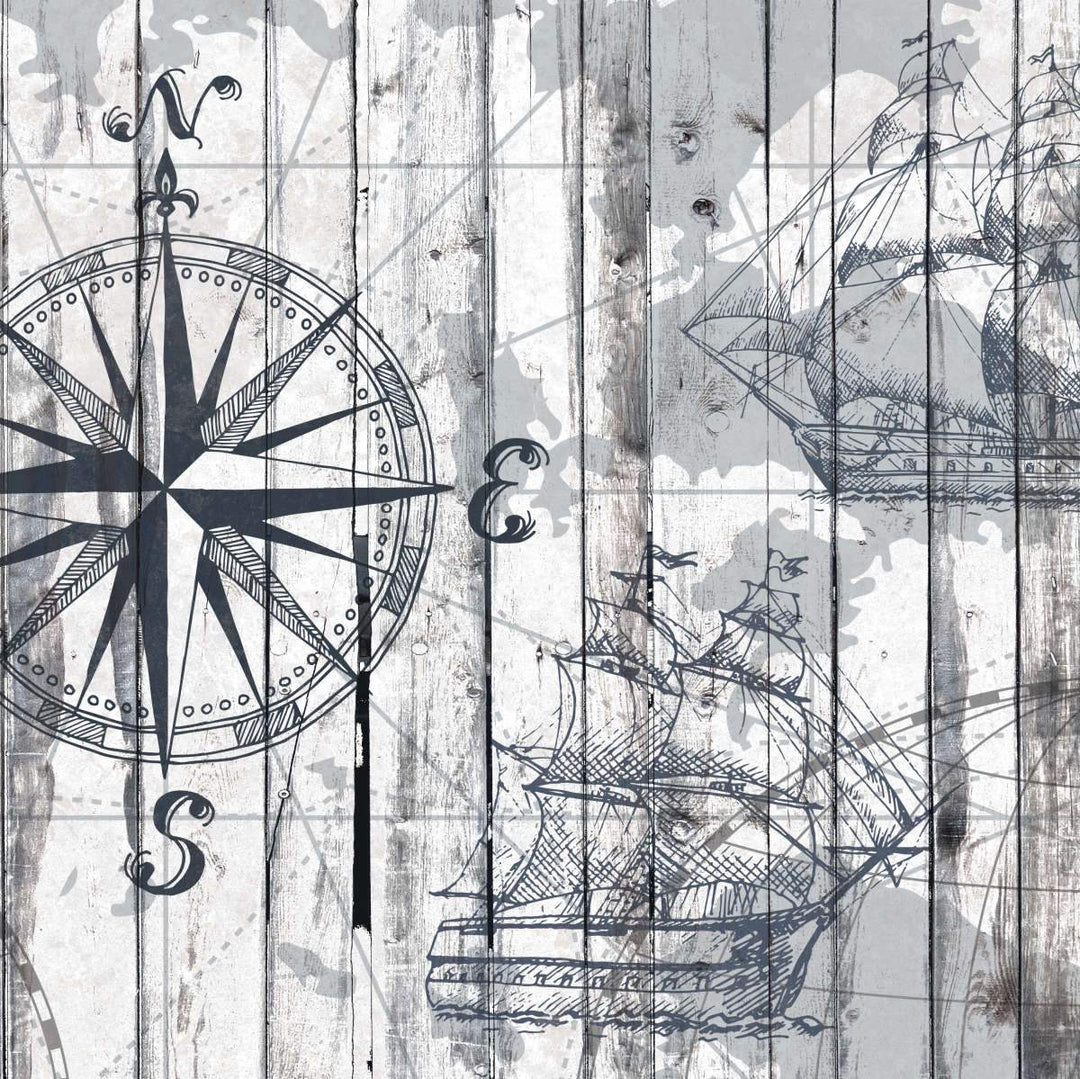 Nautical World Map Wall art | Elephant Stock