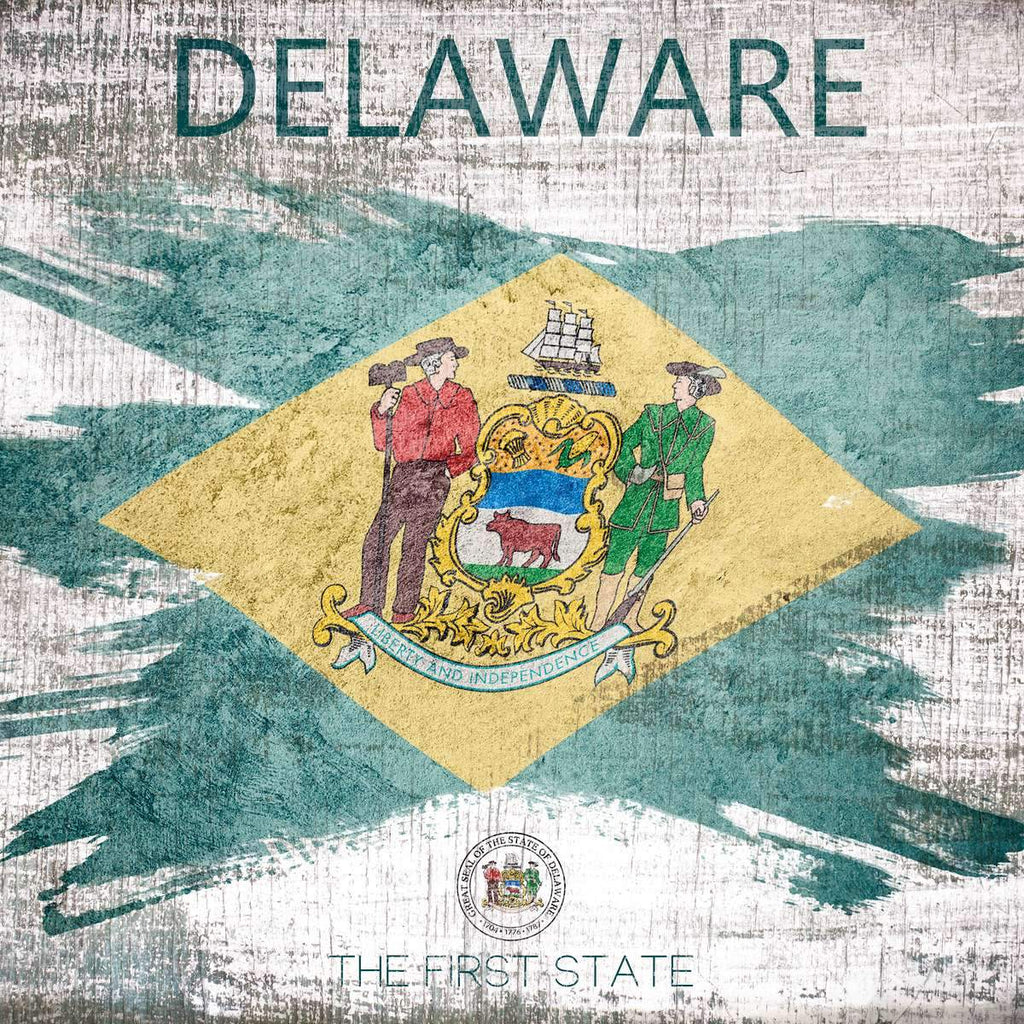 Delaware Flags Wall Art | Prints, Framed Prints And Multi Panel Art