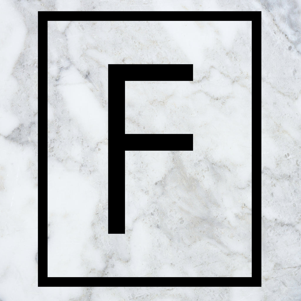 F Letter Wall Art | Prints, Framed Prints And Multi Panel Art