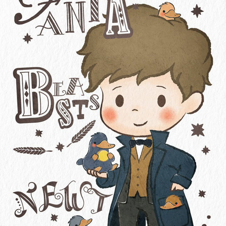 Fantastic Beasts Lally Jacob Theseus Dumbledore Newt Wall Art: Canvas ...