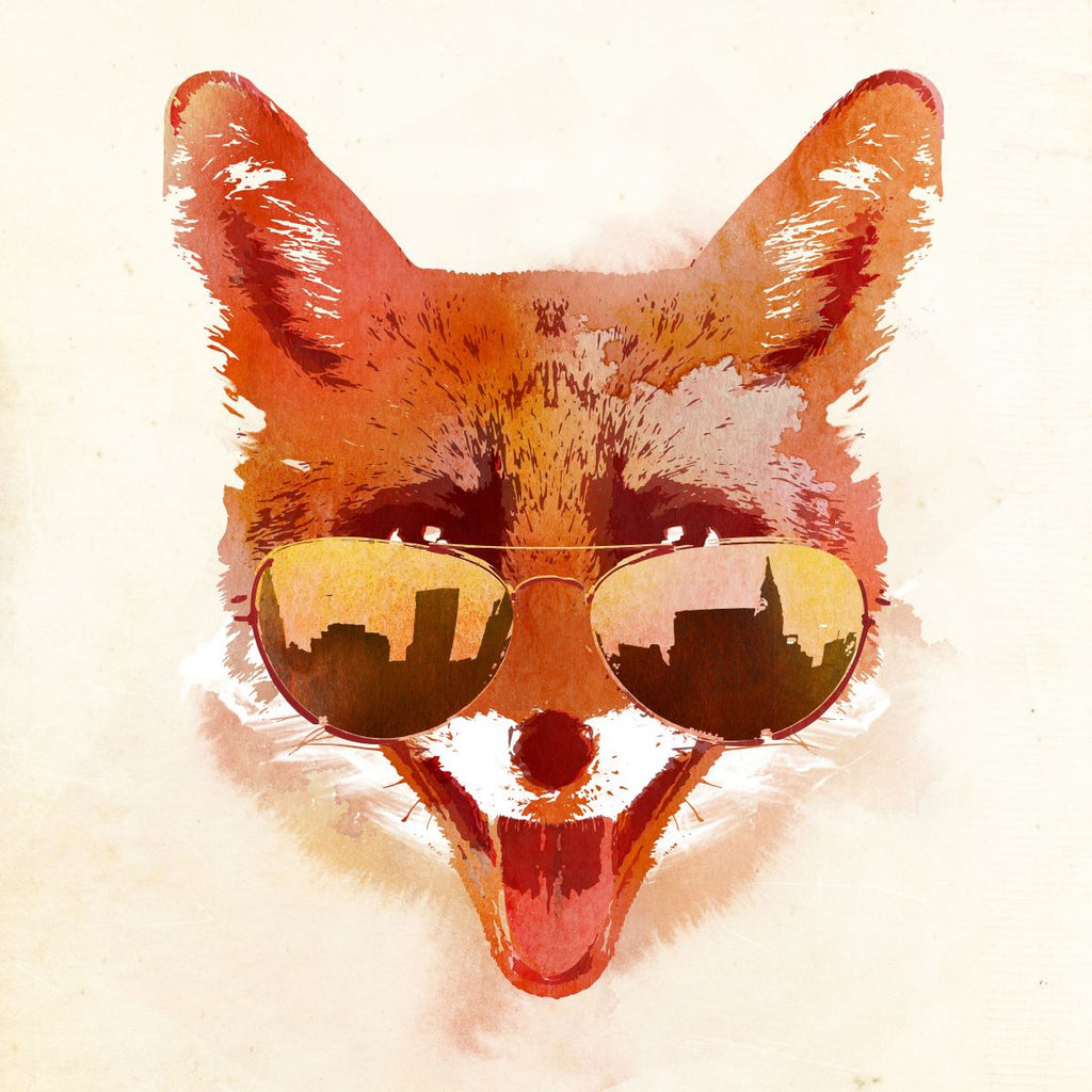 Fox With Glasses Wall Art | Prints, Framed Prints And Multi Panel Art