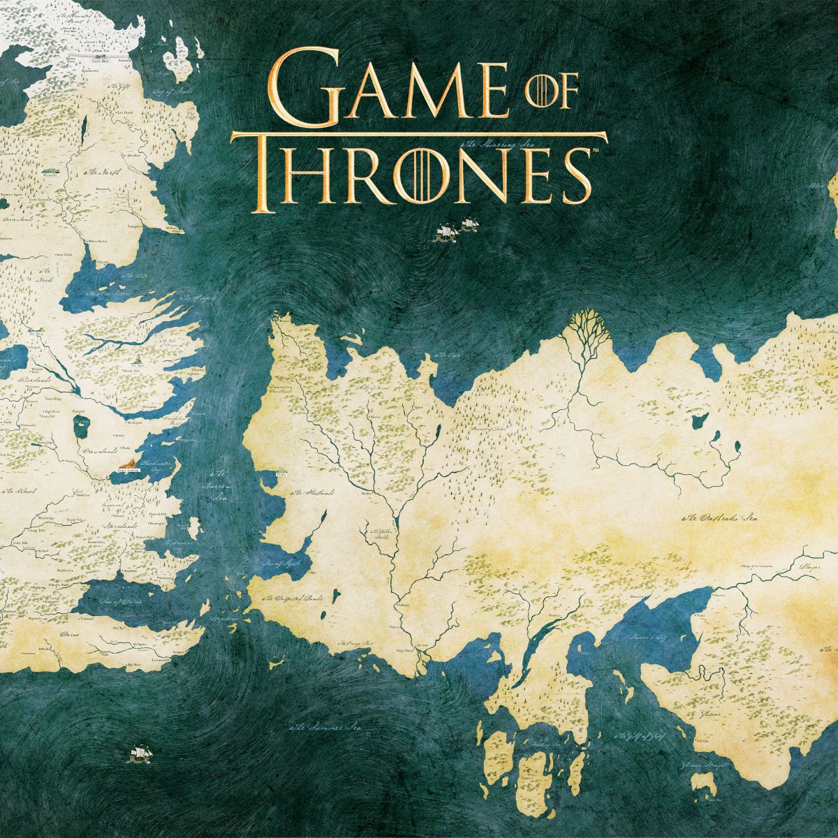 Game Of Thrones Map Poster