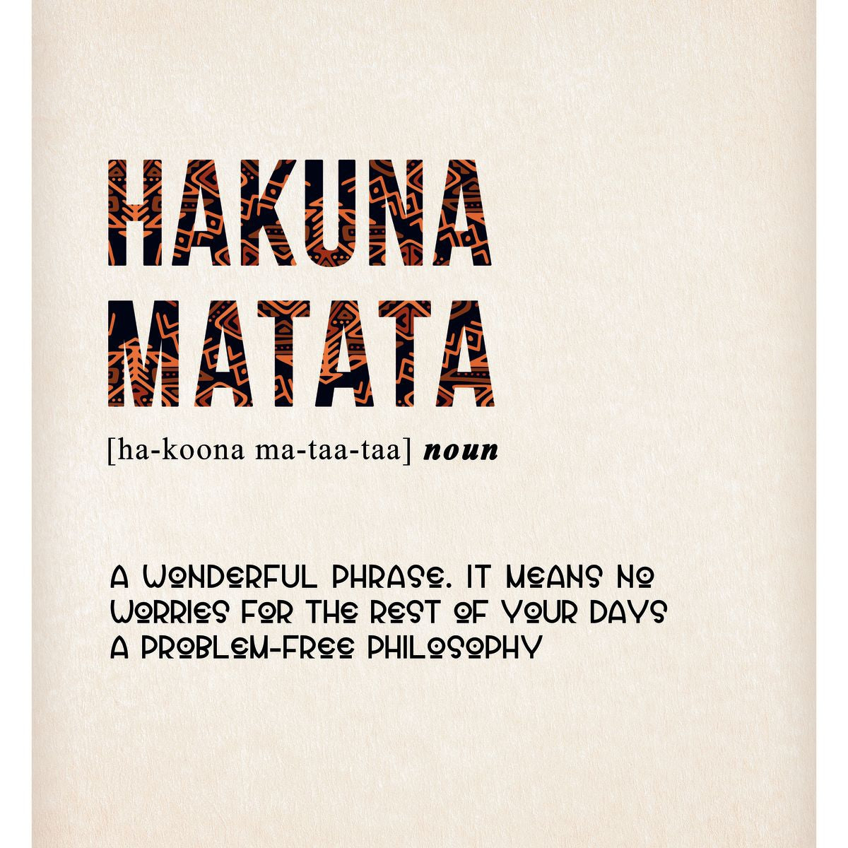 Hakuna Matata Wall Art