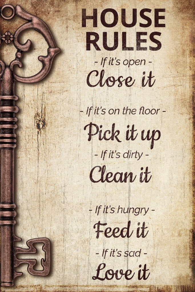 House Rules Wall Art | Prints, Framed Prints And Multi Panel Art