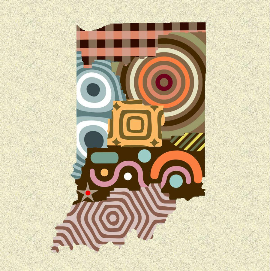 Indiana Icons Wall art by Gigi Louise | Elephant Stock