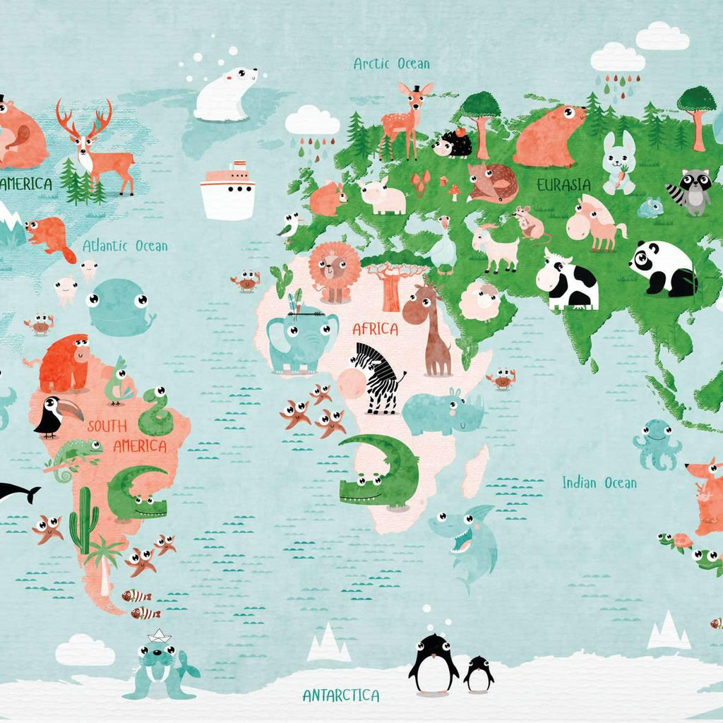 Kids Map Wall Art | Prints, Framed Prints And Multi Panel Art