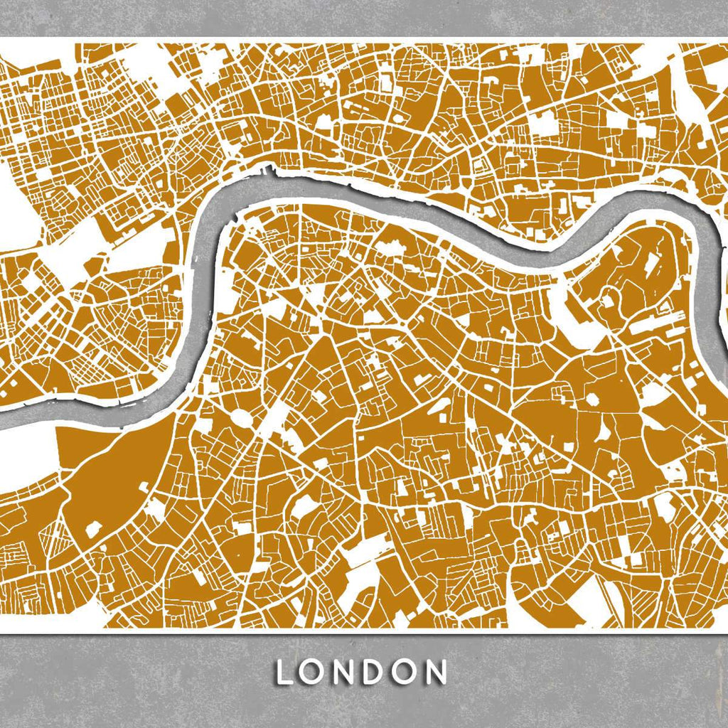 London Map Wall Art | Prints, Framed Prints And Multi Panel Art