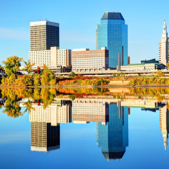 Sunny Massachusetts Skyline Wall art | Elephant Stock