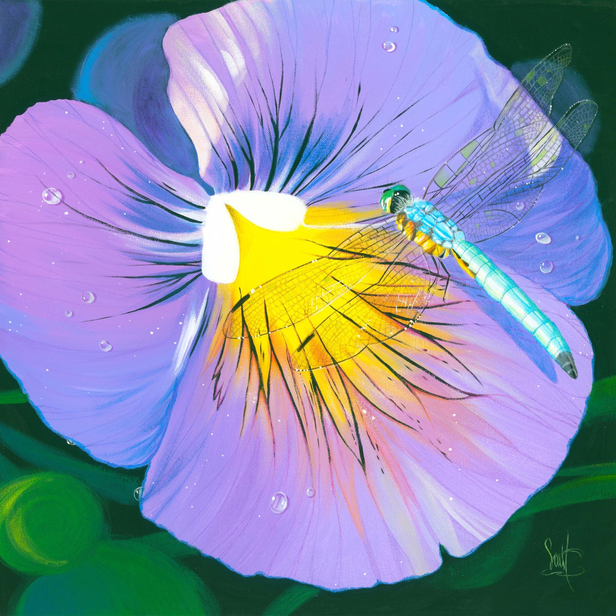 Pansy Flower Painting