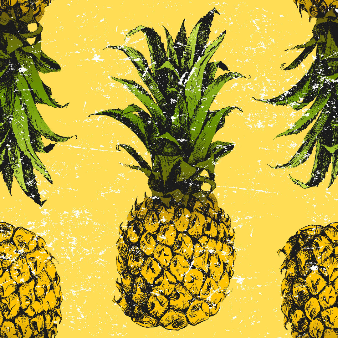 Pineapple Color Splash Paint Wall art | Elephant Stock