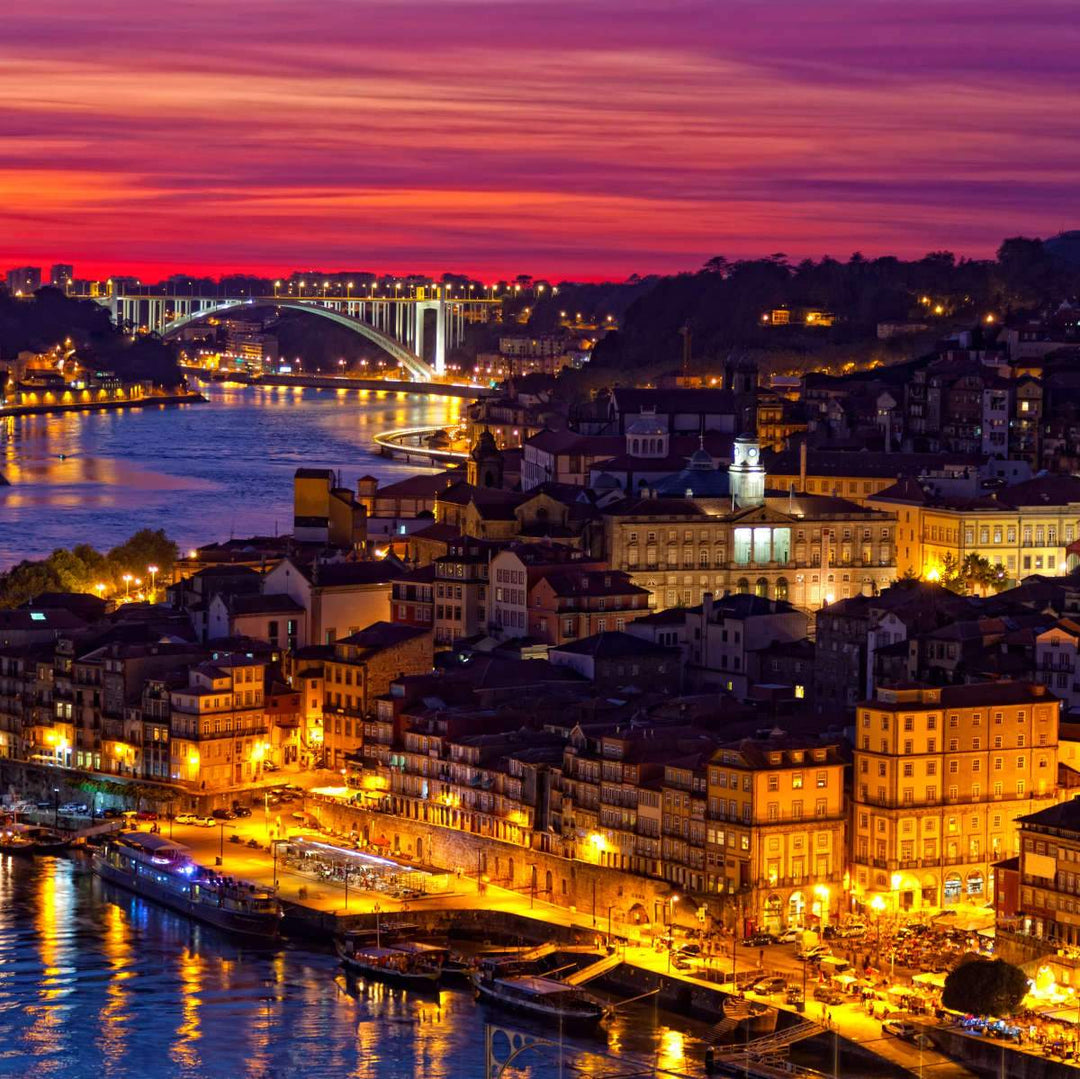 Porto Red Sunset Sky Wall art | Elephant Stock