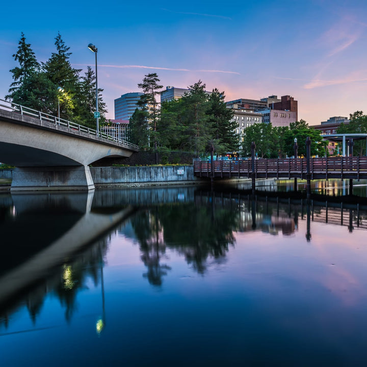 Cloudy Sky In Spokane Wall art | Elephant Stock