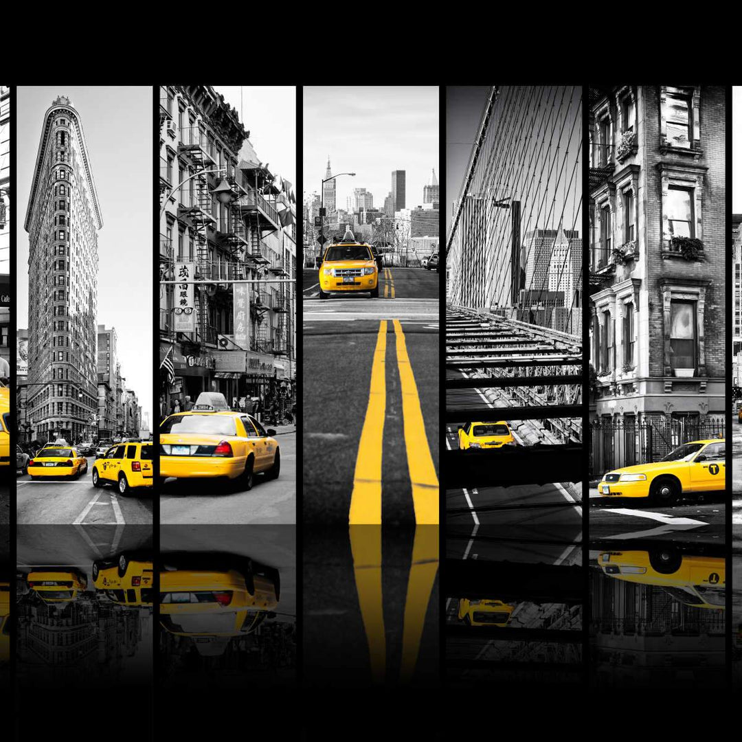 NYC Cabs Pop Wall art | Elephant Stock