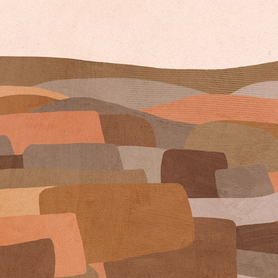 Terracotta Abstract Wall Art | Prints, Framed Prints And Multi Panel Art