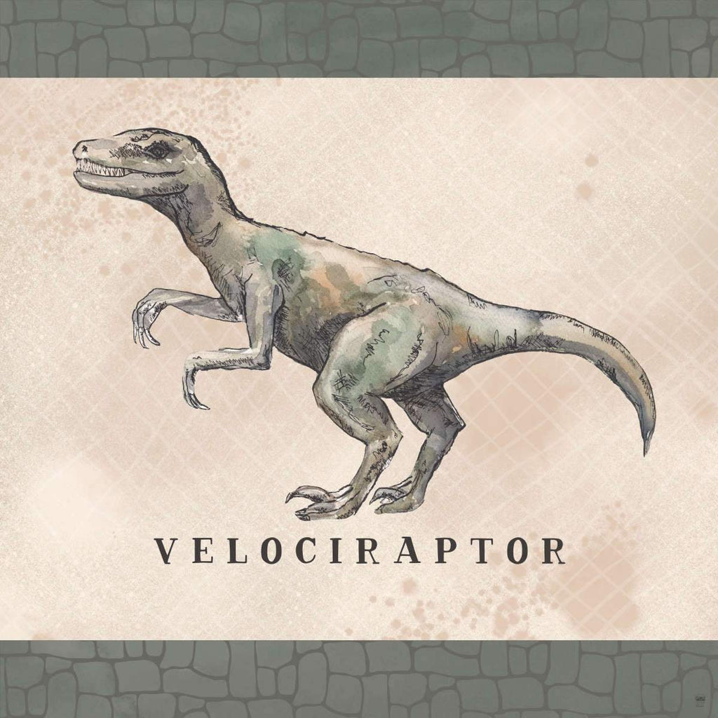Velociraptor Watercolor | Prints, Framed Prints And Multi Panel Art